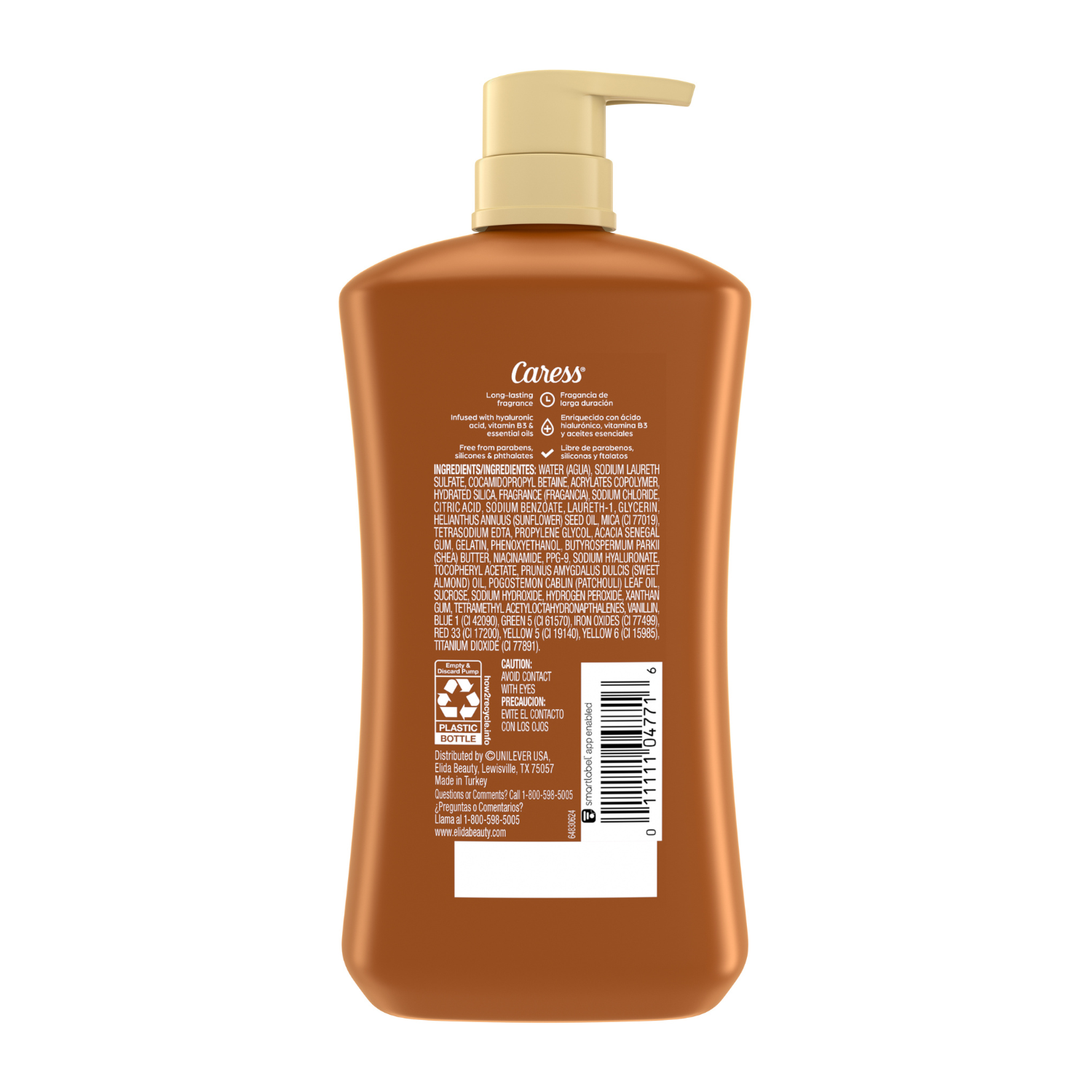 Shea Butter Brown Sugar Body Wash with Pump – Caress US